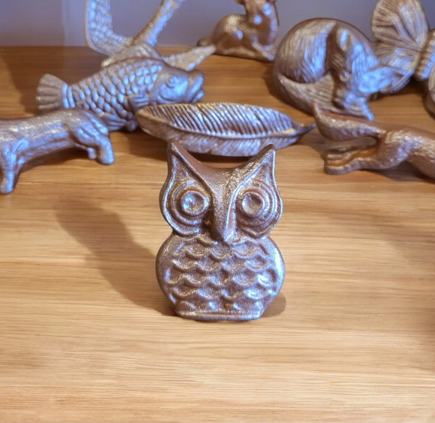 The Copper Screech Owl Knob | Metal Cupboard Door Handle